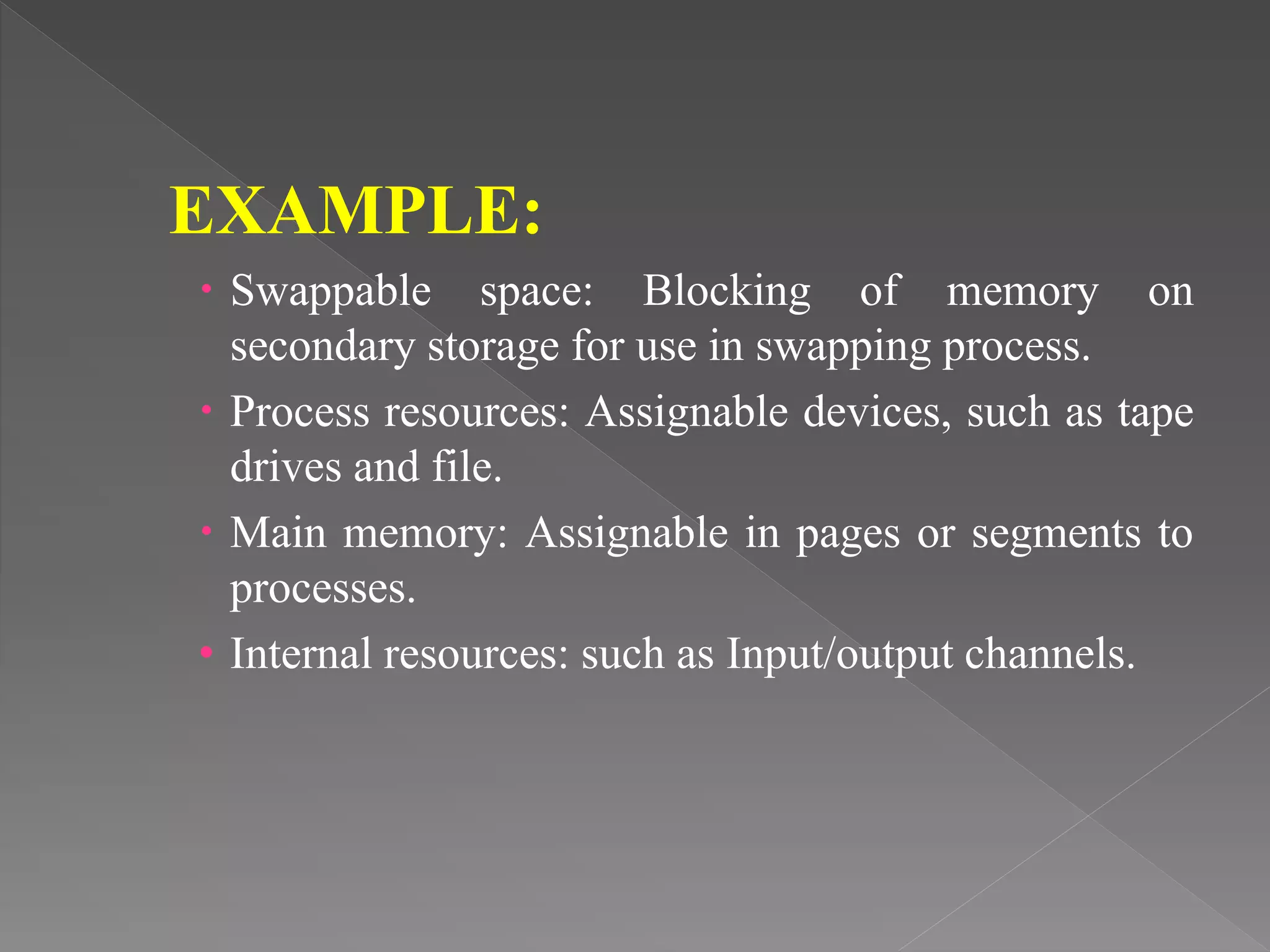 Deadlocks in operating system | PPTX