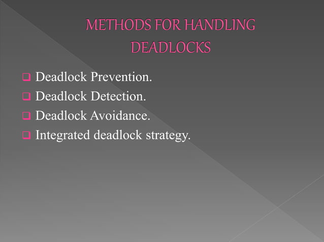 Deadlocks in operating system | PPTX