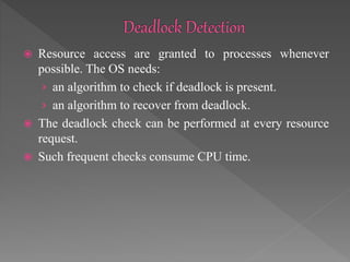 Deadlocks in operating system | PPTX