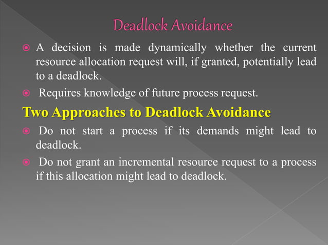 Deadlocks in operating system | PPTX