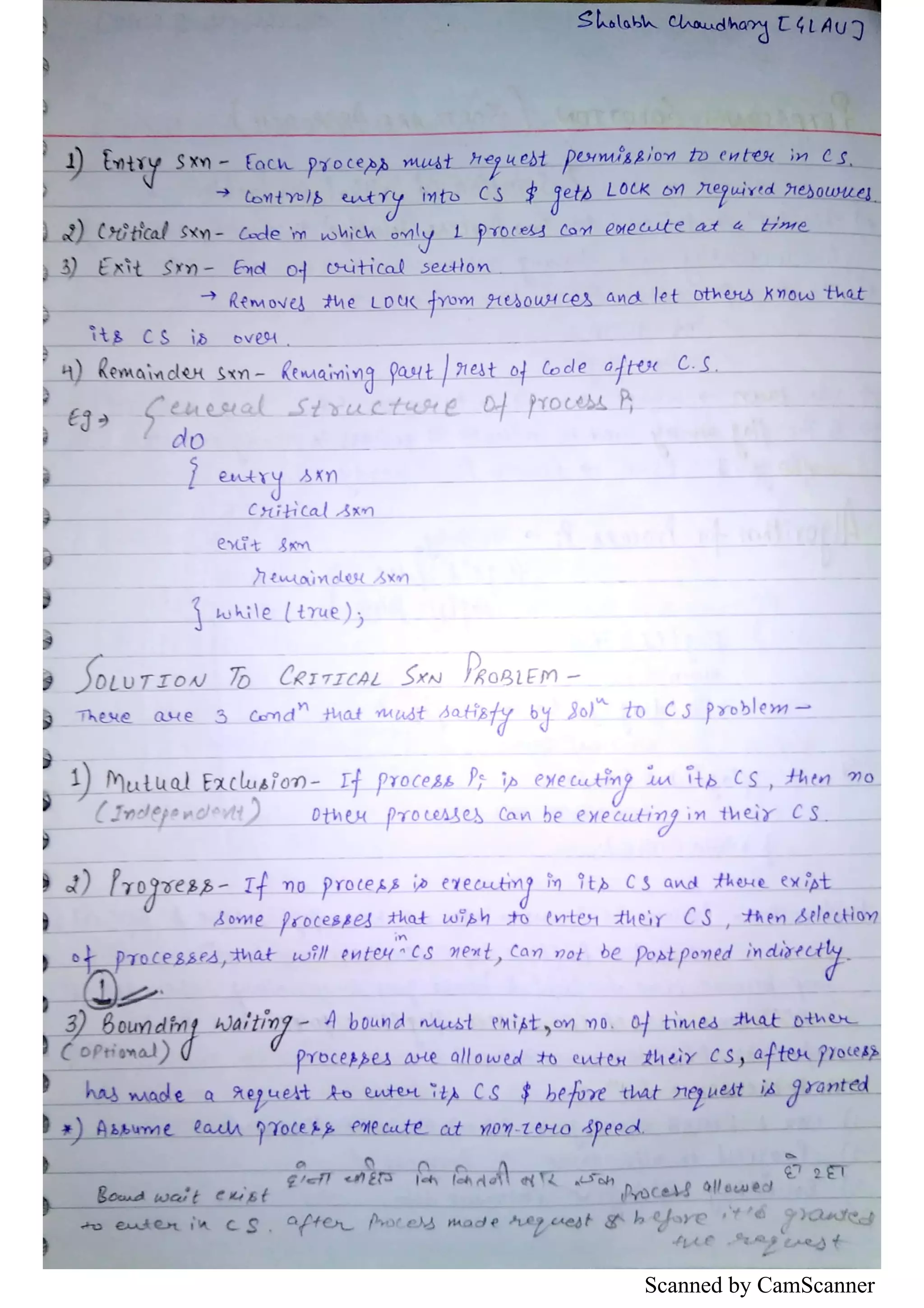 Operating System (OS) Notes | PDF