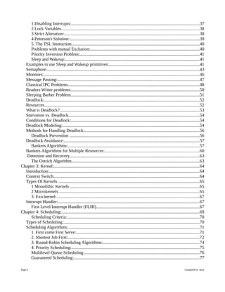 Operating system note | PDF