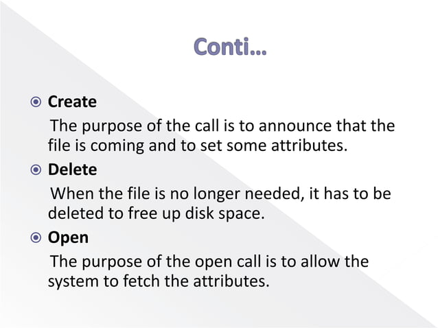 File Management File Concept Access Methods File Types And File