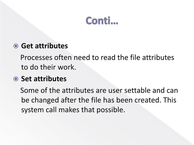 File Management – File Concept, access methods, File types and File Operation | PPTX