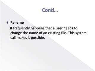 File Management – File Concept, access methods, File types and File ...