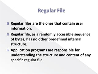 File Management – File Concept, access methods, File types and File ...