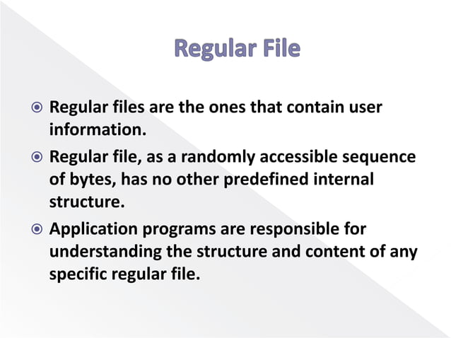 File Management File Concept Access Methods File Types And File Operation Ppt