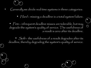 Parallel,Distributed and Real Time Systems | PPT