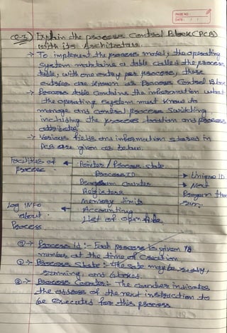 Operating system assignment sem 4 BE computer engineering | PDF