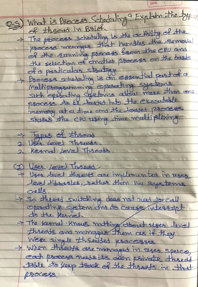 Operating system assignment sem 4 BE computer engineering | PDF