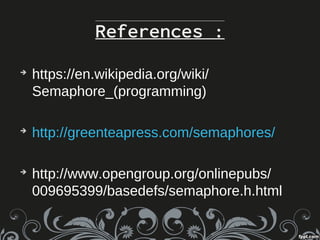 Semaphores | PDF | Operating Systems | Computer Software and Applications