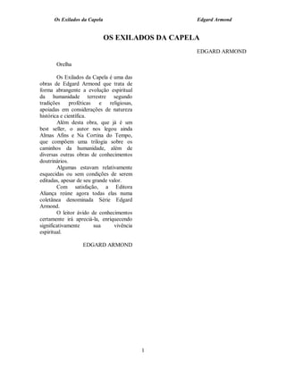 Os exilados da capela edgard armond | PDF