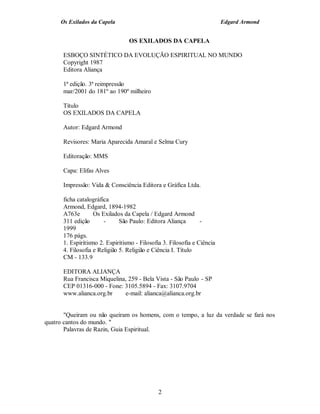 Os exilados da capela edgard armond | PDF