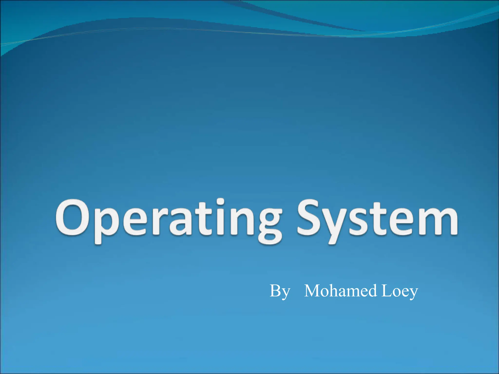 Unit 1 operatingsystem Introduction.pptx | Operating Systems | Computer Software and Applications
