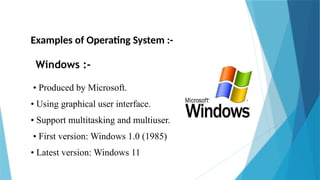 Operating system in nine slides that help you | PPT