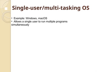 Operating system(OS) presentation FOR EDUCATION PURPOSE | PPTX