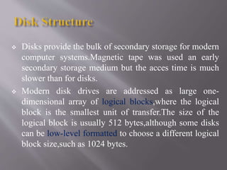 I/O System and Case Study | PPT