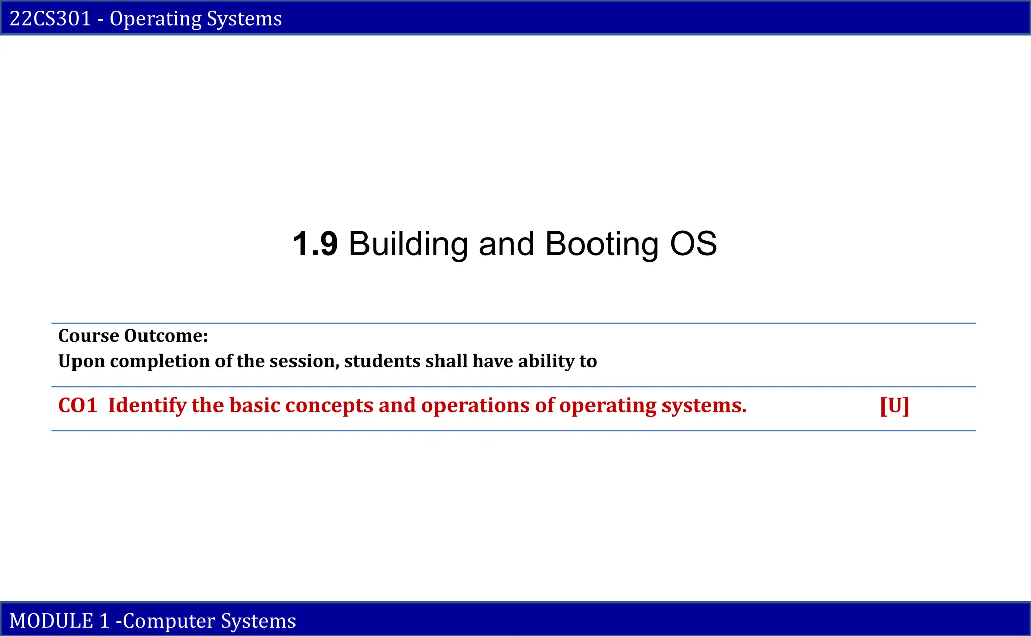 OS Building and Booting in Fundamentals of OS | PPTX
