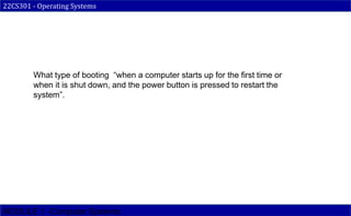 OS Building and Booting in Fundamentals of OS | PPTX