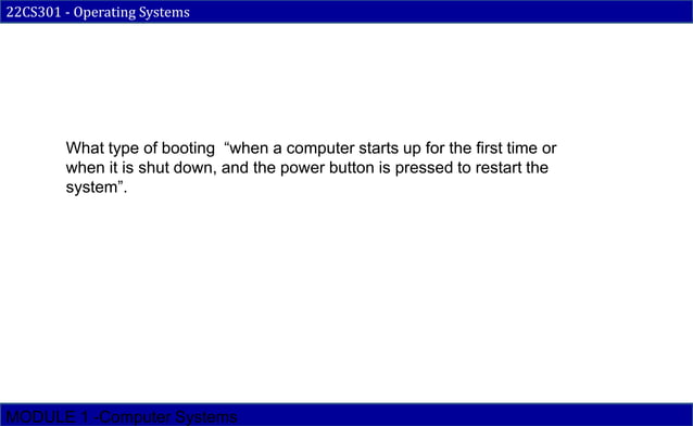 OS Building and Booting in Fundamentals of OS | PPTX