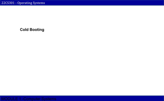 OS Building and Booting in Fundamentals of OS | PPTX