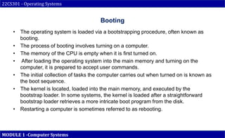 OS Building and Booting in Fundamentals of OS | PPTX