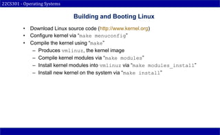 OS Building and Booting in Fundamentals of OS | PPTX