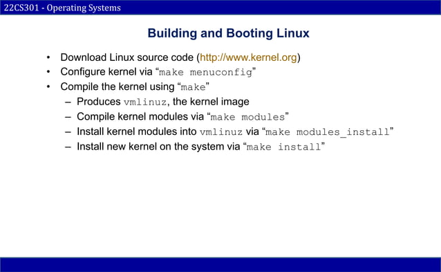 OS Building and Booting in Fundamentals of OS | PPTX