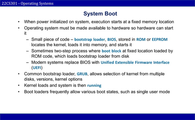 OS Building and Booting in Fundamentals of OS | PPTX