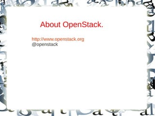 OpenStack Foundation Global Meetup, Chennai, India | PDF