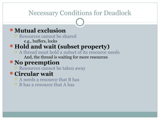 Os deadlock | PPT