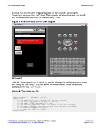 Os eclipse-androidwidget-pdf | PDF | Operating Systems | Computer Software and Applications