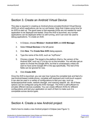 Os eclipse-androidwidget-pdf | PDF | Operating Systems | Computer Software and Applications