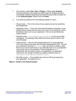 Os eclipse-androidwidget-pdf | PDF | Operating Systems | Computer Software and Applications