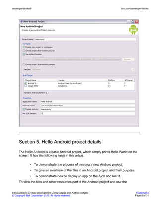 Os eclipse-androidwidget-pdf | PDF | Operating Systems | Computer Software and Applications