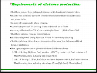 protection of transmission lines[distance relay protection scheme] | PPT