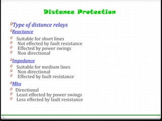 protection of transmission lines[distance relay protection scheme ...