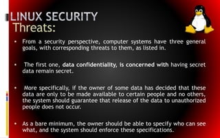 File System Implementation & Linux Security | PPTX