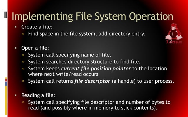 File System Implementation & Linux Security | PPTX