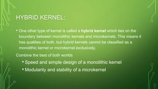 Kernel (OS) | PPTX