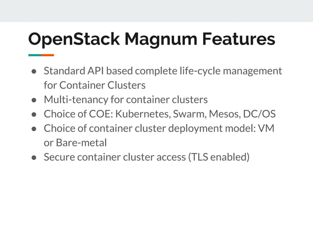 DevOps Indonesia #13 - COE Provisioning in Openstack with Magnum | PPT