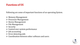 Operating Systems | PPTX