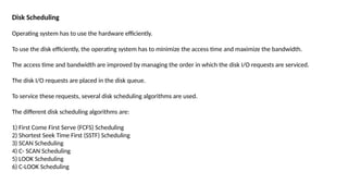 Operating Systems -Module- 6 Presentation | PPT