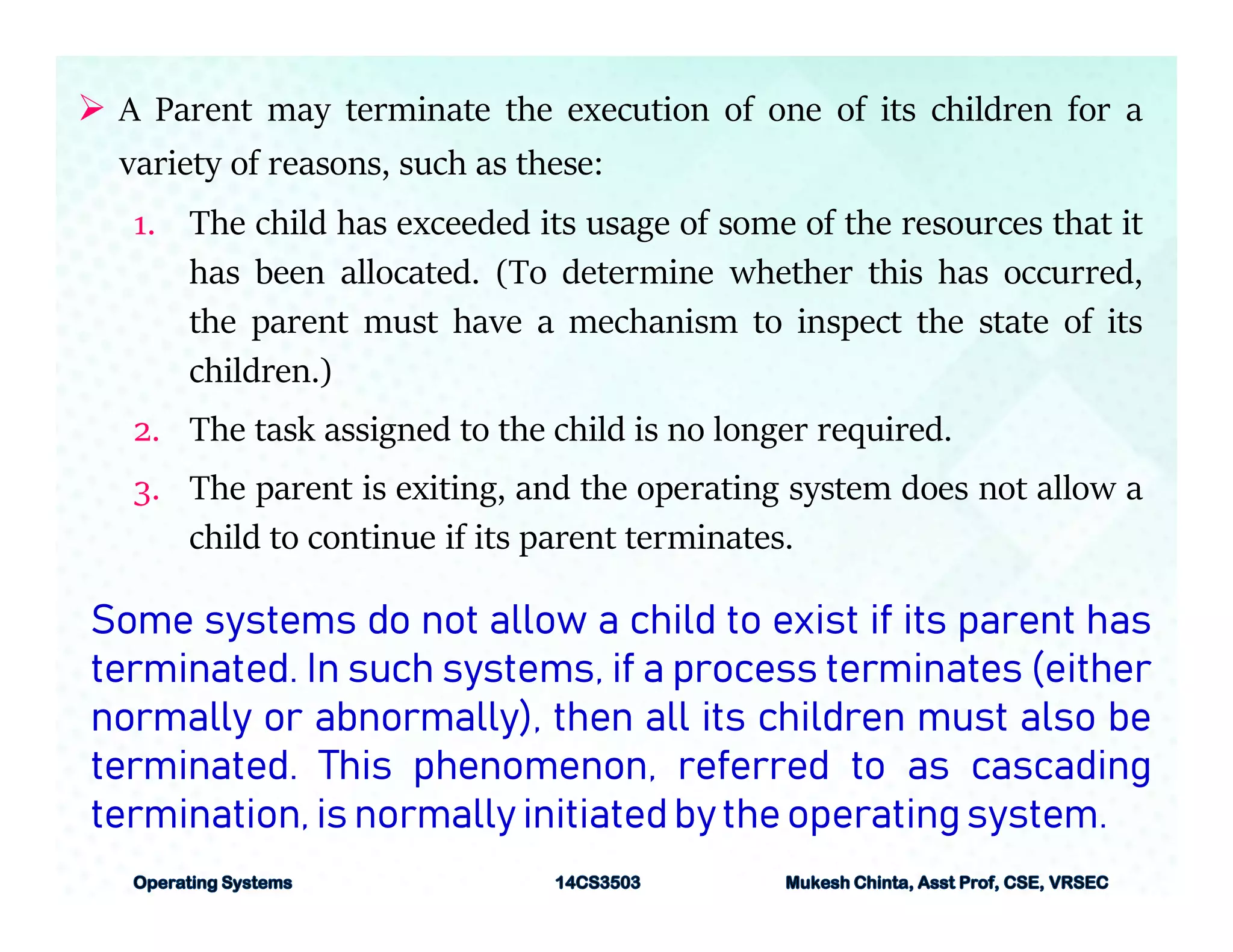 OS - Process Concepts | PDF