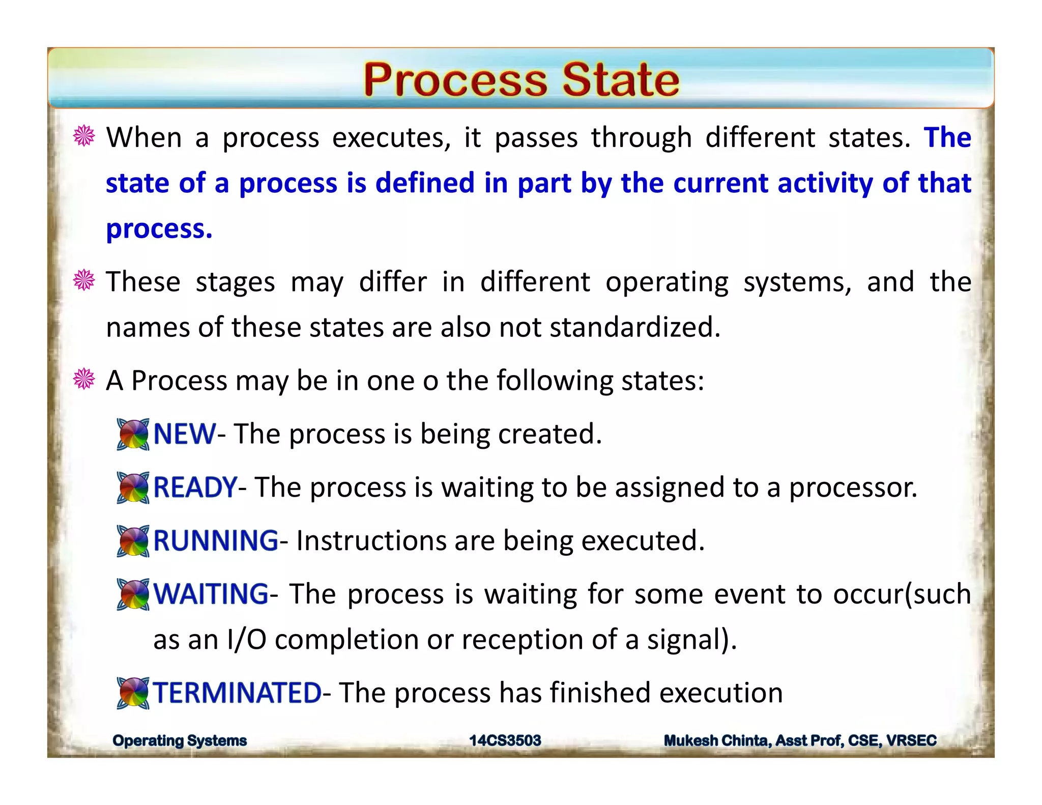 OS - Process Concepts | PDF