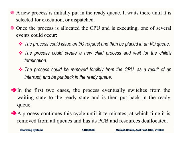 OS - Process Concepts | PDF | Operating Systems | Computer Software and Applications