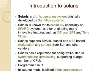 Os solaris memory management | PPTX