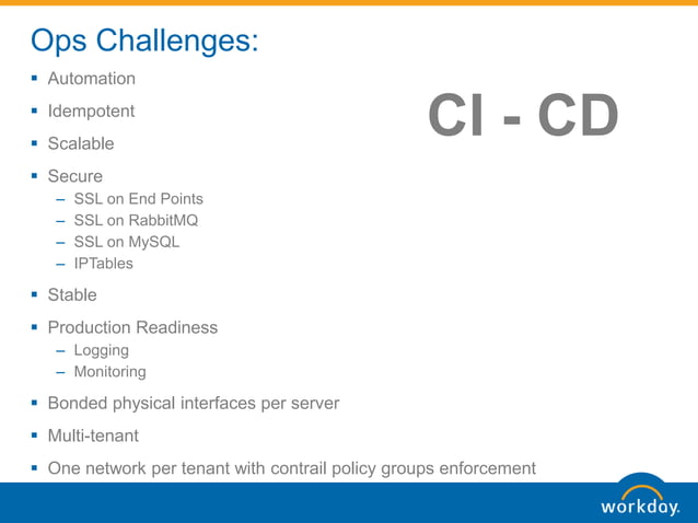 OpenStack @ Workday - CI/CD | PPTX