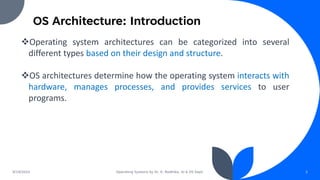OS-UNIT-1-Part-2.pdf | Operating Systems | Computer Software and Applications