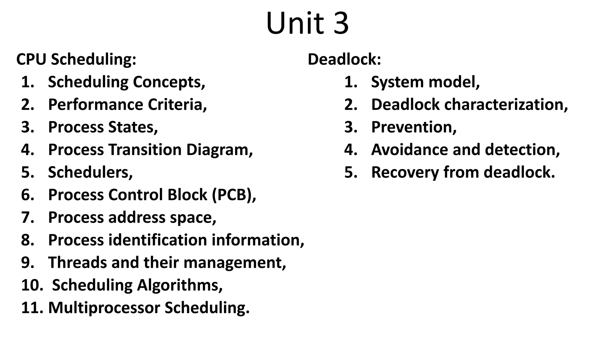 Os Unit 3 Deadlock Bankers Algorithmpptx 